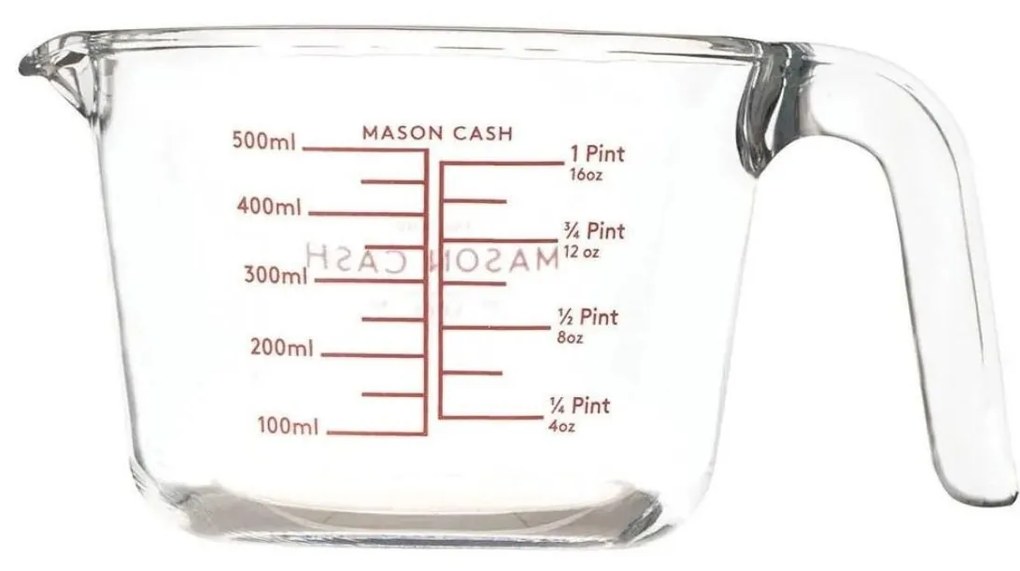 Mason Cash Classic Collection Skleněná odměrka s hubičkou, 0,5L 2006.203