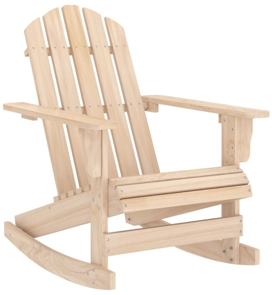 Zahradní houpací křeslo Adirondack masivní jedlové dřevo 315882