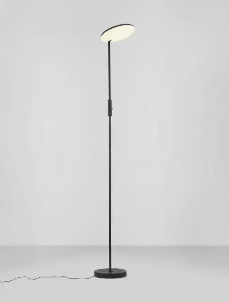 LED stmívatelná černá stojací lampa Notos