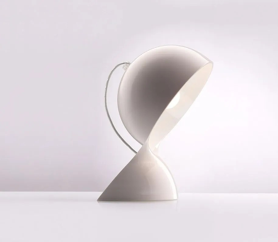 Artemide Dalú White, bílá designová stolní lampa, 1x28W E14, výška: 26 cm
