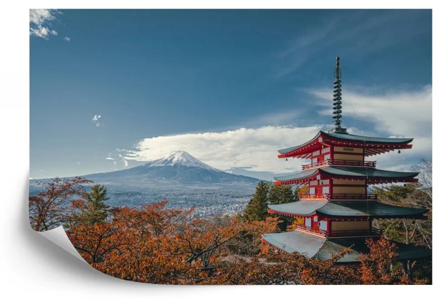 Fototapeta Japonská Pagoda Na Podzim Vliesová tapeta 300x210