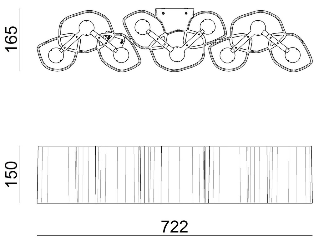 Stilnovo Honey_W, designové nástěnné svítidlo, 20W LED 2700K stmívatelné, délka 72cm