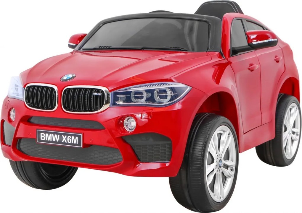 Ramiz Dětské elektrické autíčko BMW X6M lakované - červené SUV + dálkové ovládání