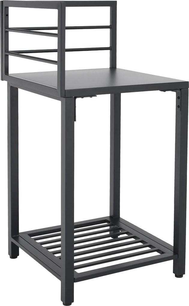 Rohový zahradní kuchyňský ostrůvek, kov, šedá, TANITA TYP 1