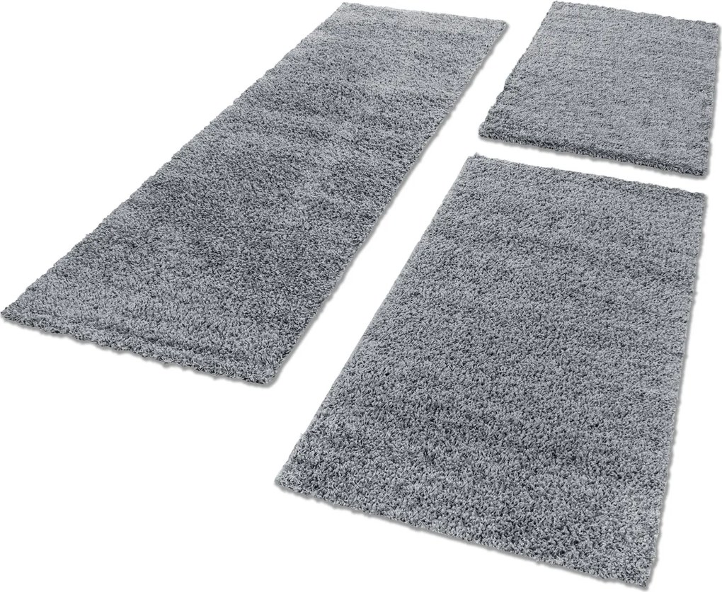 Kusový koberec Life Shaggy 1500 light grey