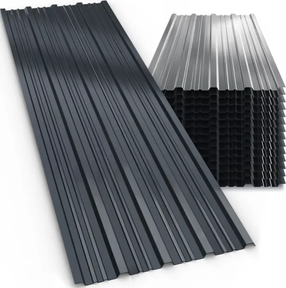 Trapézový plech ARON, sada 14ks, 110×46cm, antracitová Gardebruk