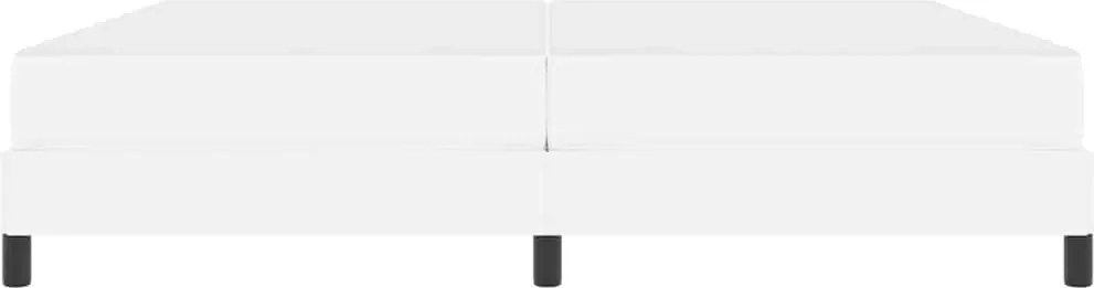 Rám postele s matrací Úplně bílá 200 x 200 cm textil 3398649