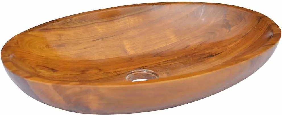 Umyvadlo masivní teak 60 x 40 x 10 cm 326162