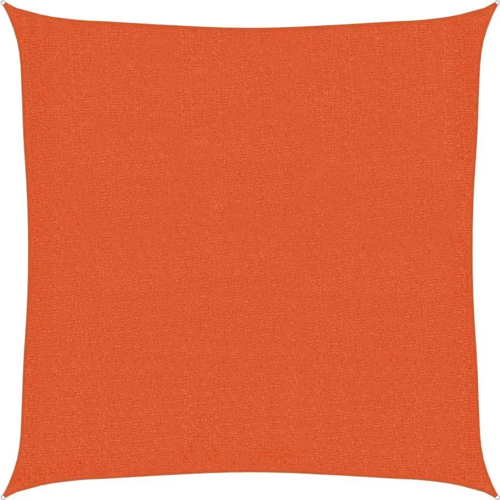Stínící plachta 160 g/m² oranžová 3,6 x 3,6 m HDPE 311660