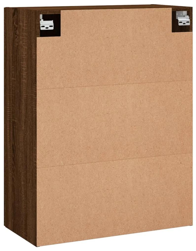 Nástěnné skříňky 2 ks hnědý dub kompozitní dřevo,  3197896