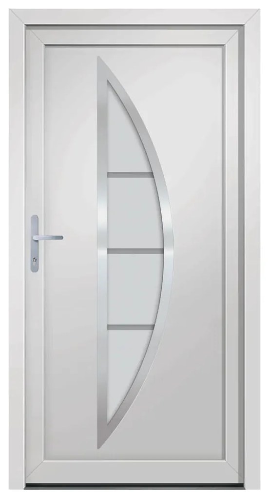 Vchodové dveře bílé 108 x 200 cm PVC,  3187865