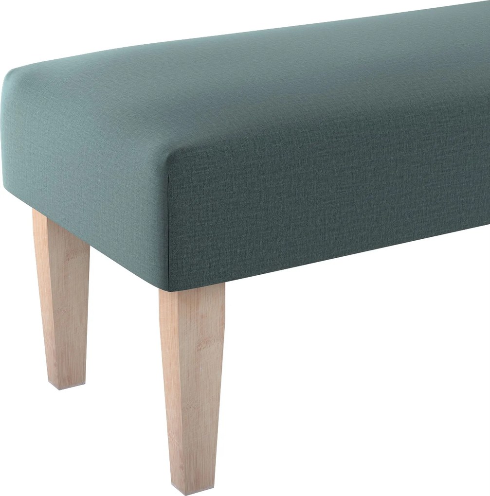 Dlouhá lavička 100x40cm barva zelená látka sametová
