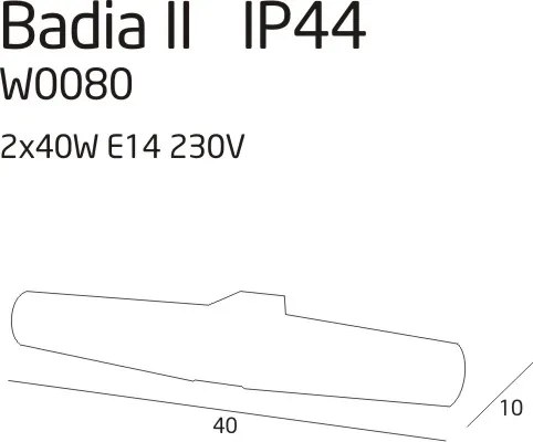 Koupelnové svítidlo Maxlight BADIA W0080