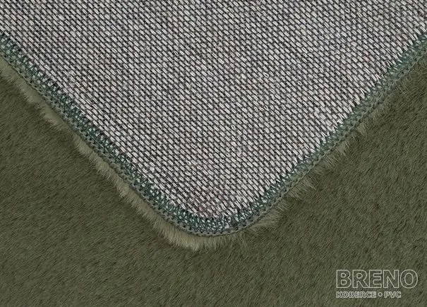 Breno Kusový koberec POUFFY 5100 Green – tmavě zelený, 80x150 cm, Zelená