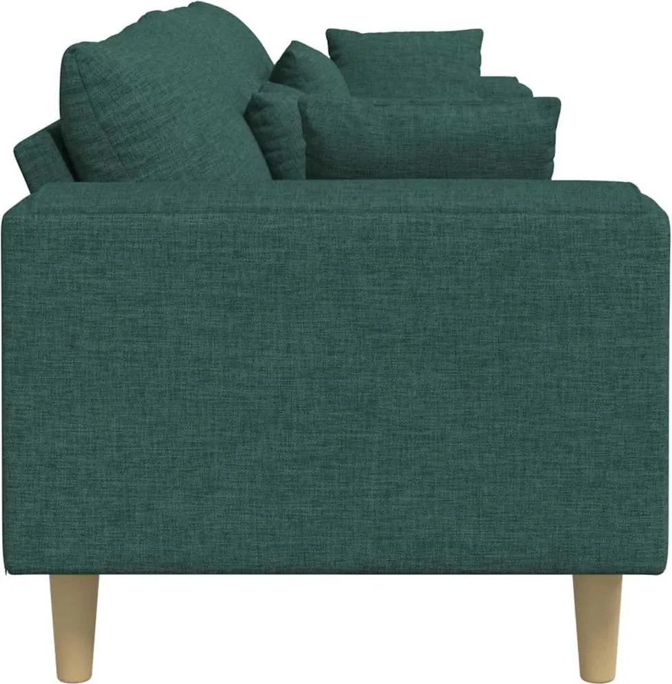 Pohovka Tmavě zelená 250 x 77 x 76 cm textil 3335147