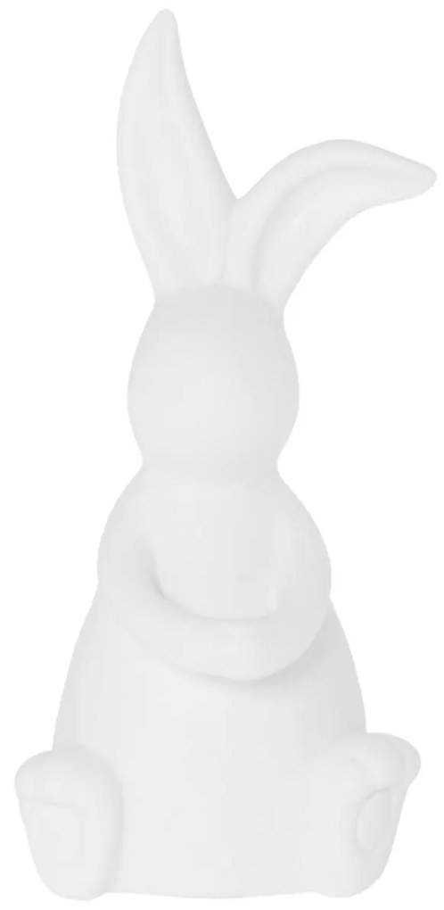 Storefactory Velikonoční dekorace ELIAS 16 cm, bílá barva, porcelán