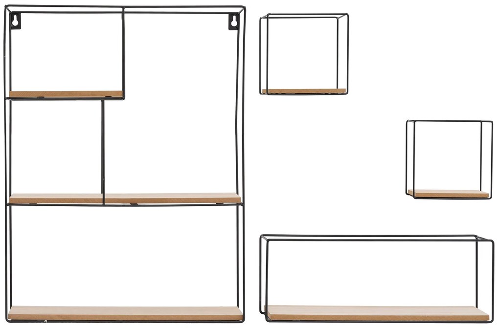 Tutumi Moderní dekorativní poličky  - Sada 4 ks