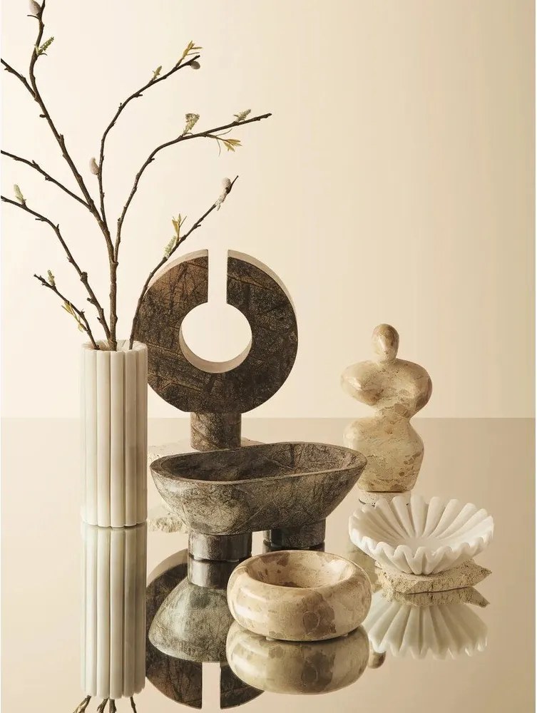 Bílá mramorová váza (výška 20 cm) Savio – Premier Housewares