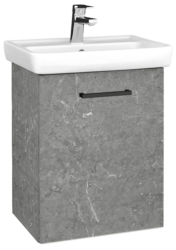 Dřevojas Koupelnová skříň DOOR SZD 50 Varianta: N07 Stone / Úchytka T02 / N07 Stone / Levé