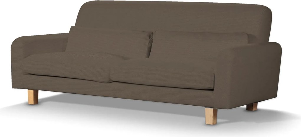 Potah na pohovku IKEA Nikkala krátký barva hnědá látka pletený vzor