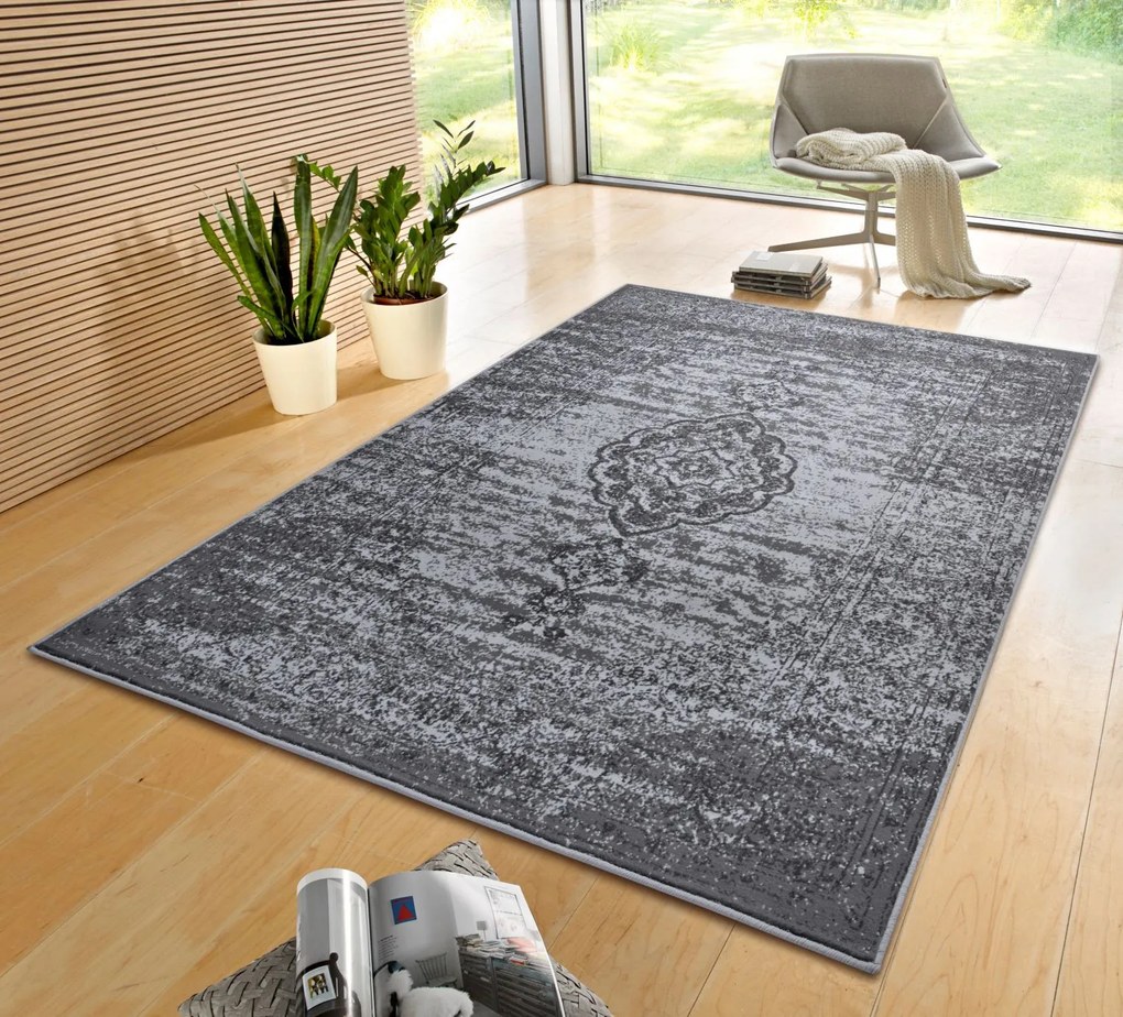Hanse Home, Kusový koberec Gloria 105520 Mouse, 235x320, šedá, chodba / předsíň