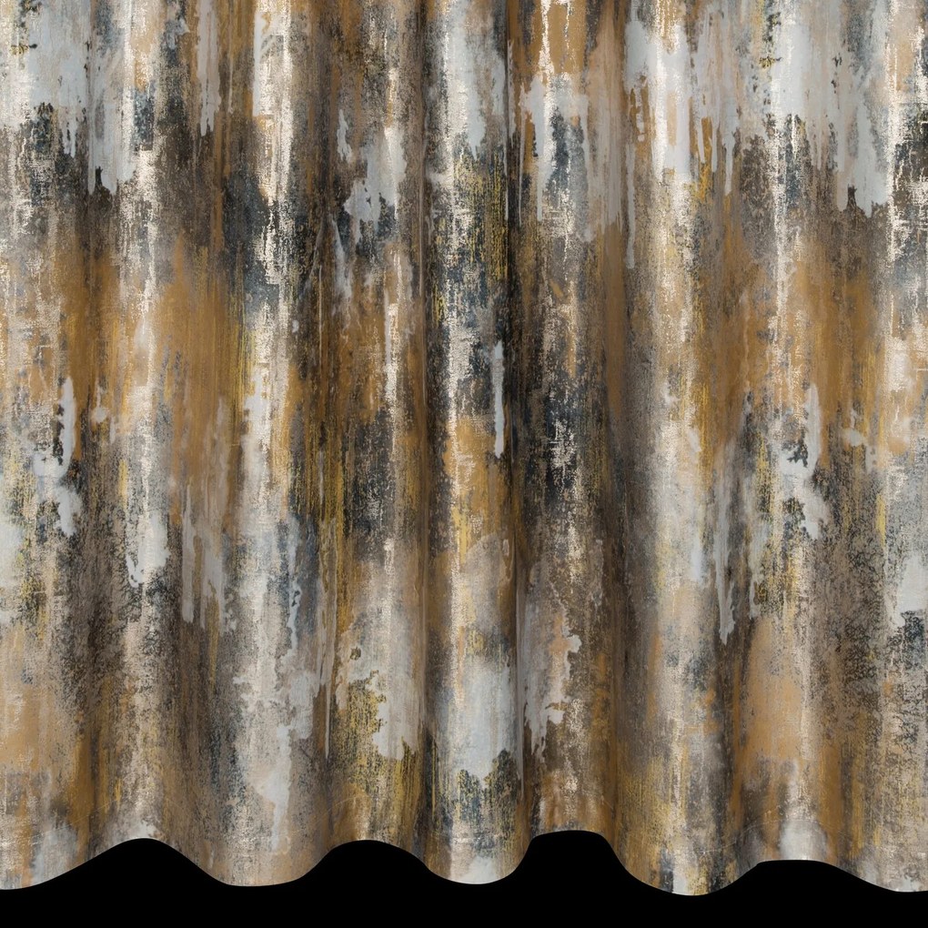 ZATEMŇOVACÍ ZÁVĚS NA PÁSCE ESTER 140X270 CM VZOROVANÁ