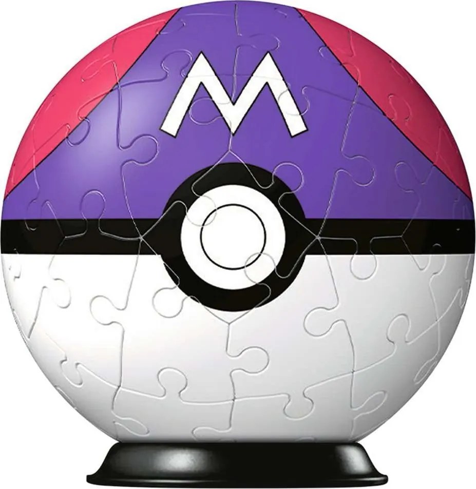 3d puzzle puzzle-ball pokémon: master ball 54 dílků
