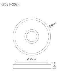 Globo- LED RGB Koupelnové stmívatelné svítidlo LED/30W/230V IP44 Wi-Fi Tuya + DO