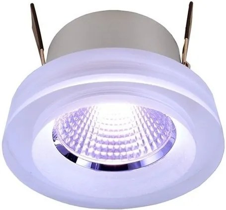 Zápustné stropní svítidlo COB 68 Acryl 8W LED 227lm stříbrná - LIGHT IMPRESSIONS