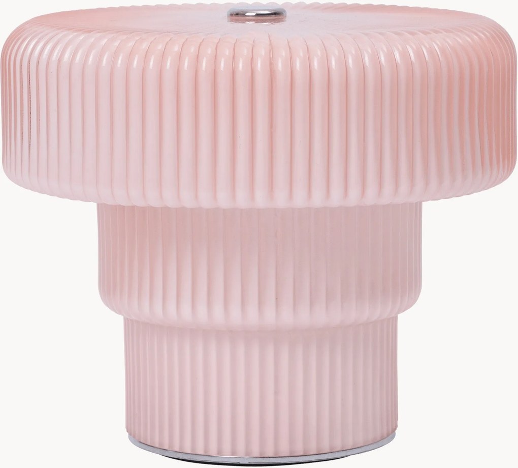 Ručně foukaná přenosná stolní LED lampa Ripple, stmívatelná