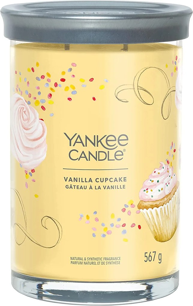 Yankee Candle vonná svíčka Signature Tumbler ve skle velká Vanilla Cupcake 567 g