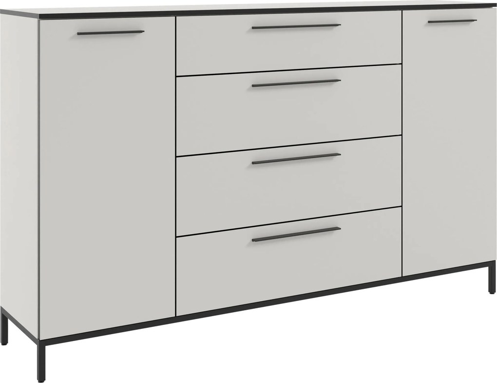 XXXLutz ŠIROKÁ KOMODA, bílá, 180/111/40 cm - Online Only komody - 001724000444