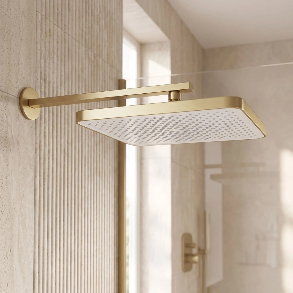 Rea, Obdélníková dešťová sprcha REA JS-032 Brushed Gold, REA-P0396