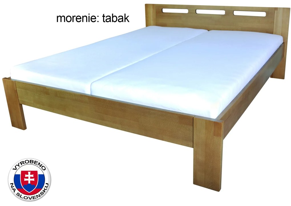 Manželská postel 140 cm Neoma (masiv). 745004