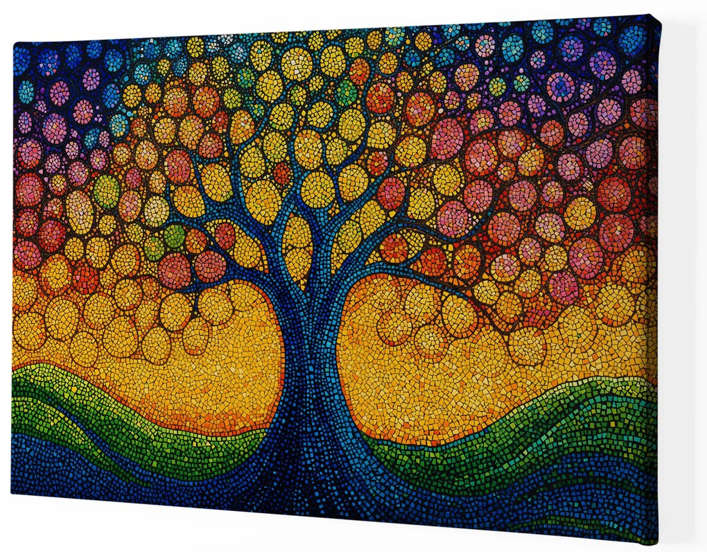 Obraz na plátně - Strom života Jemný rozkvět FeelHappy.cz Velikost obrazu: 40 x 30 cm