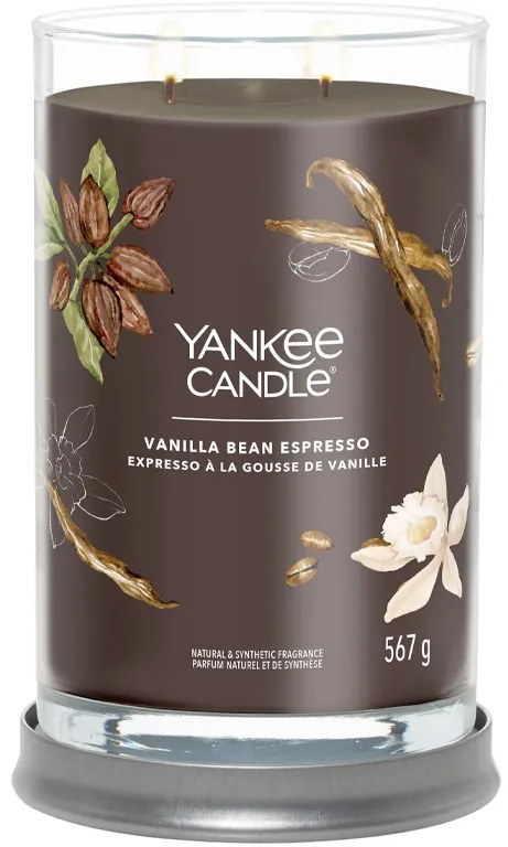 Yankee Candle – Signature Tumbler svíčka Vanilla Bean Espresso (Espresso s vanilkovým luskem) Velikost: velká 567 g