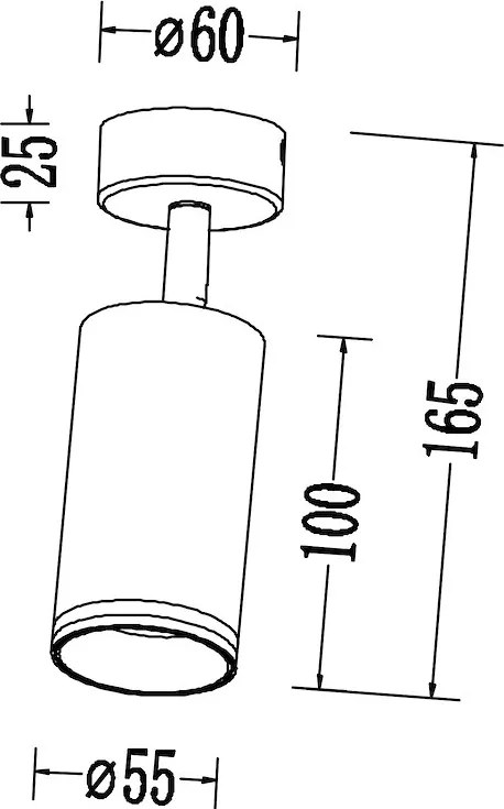 Bodové svítidlo Pipe Ring, 1x bílé kovové stínítko, w