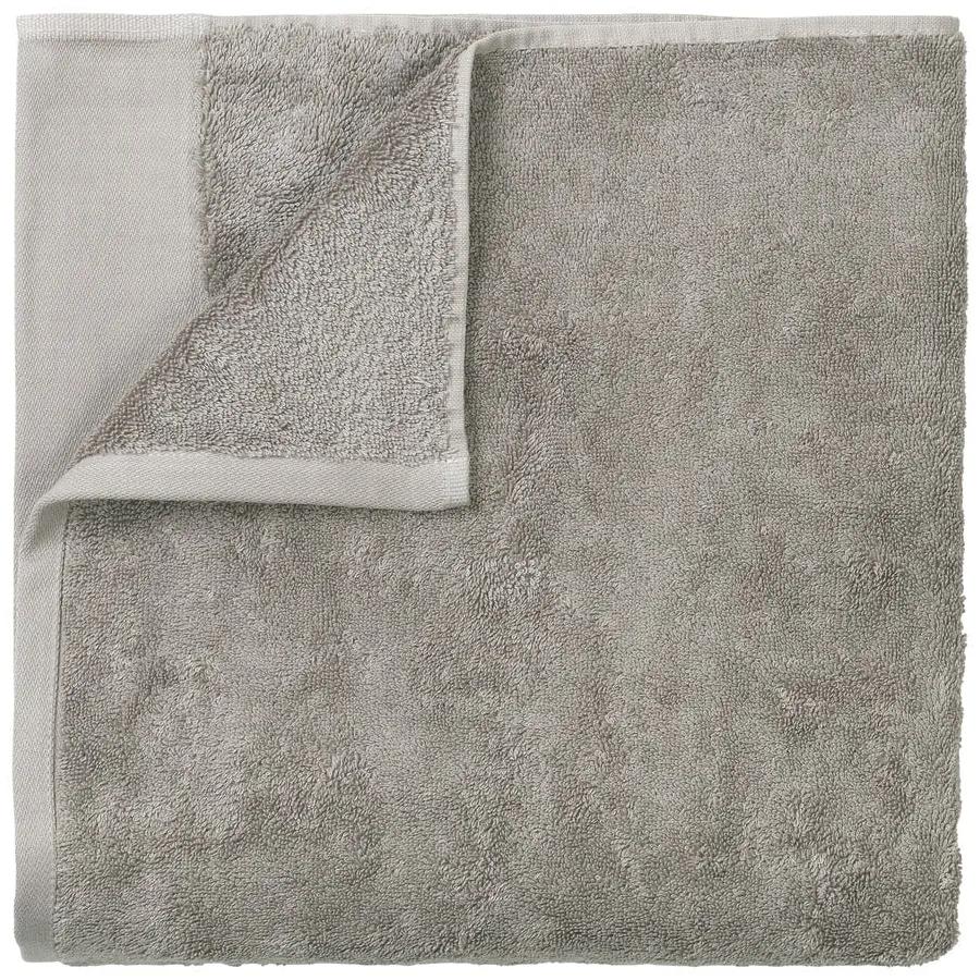 Šedý bavlněný ručník Blomus, 50 x 100 cm