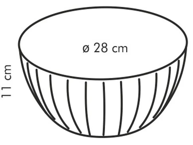 TESCOMA Mísa plastová DELÍCIA ø 28 cm, 5,0 l, žlutá