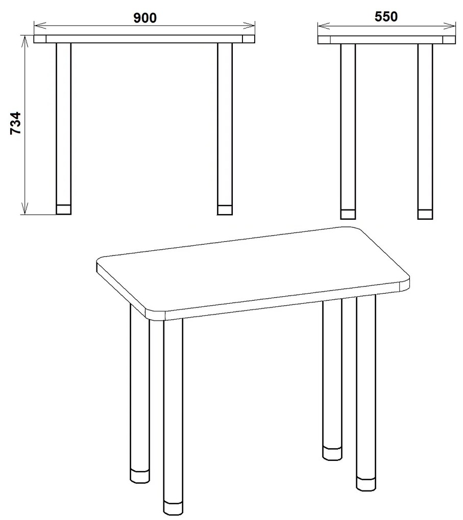 Vomaks Jídelní stůl KS-09 Barva: wenge