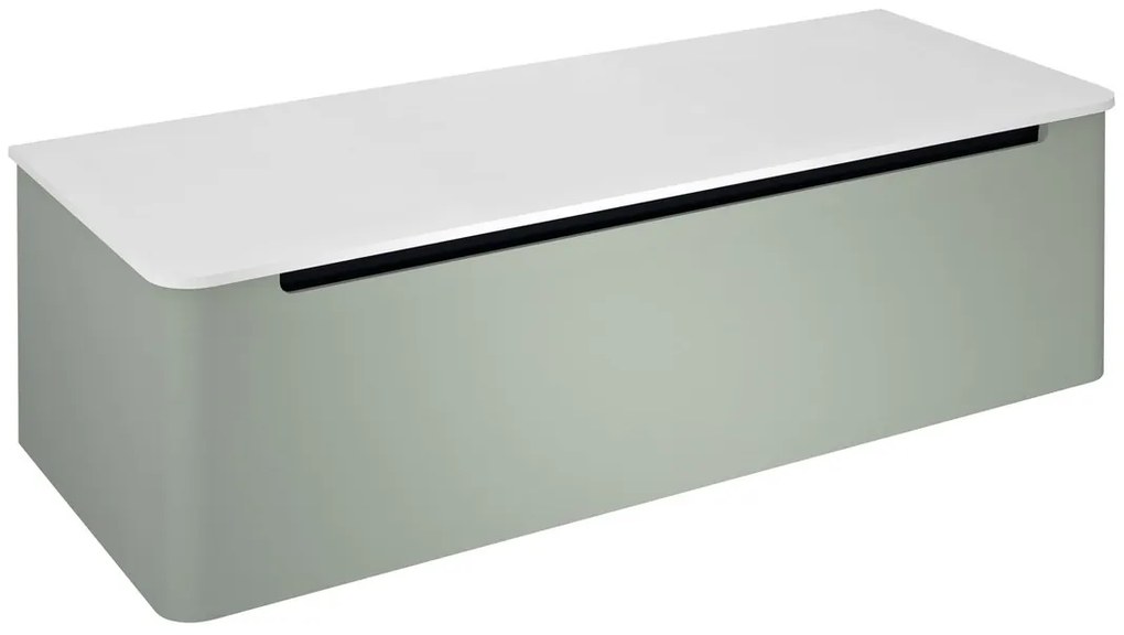 Sapho Sapho, KERALA umyvadlová skříňka 120x35x47, 5cm, 1x zásuvka, verde, KR120-4444