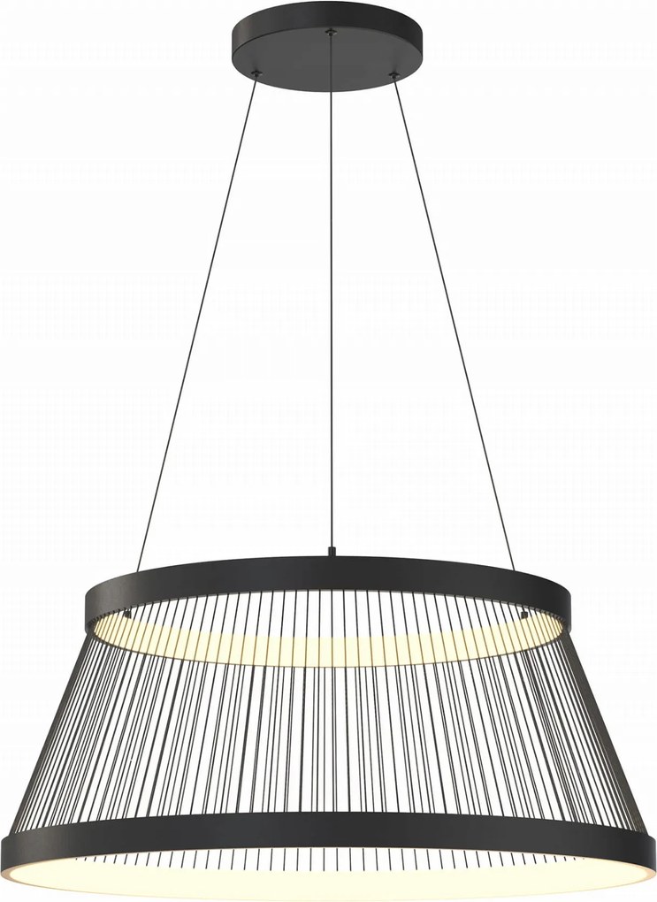Tlumená závěsná lampa s drátěným stínítkem v moderním stylu Led Balu