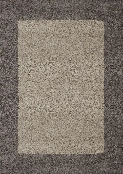 Chlupatý kusový koberec Life Shaggy 1503 taupe Typ: kulatý 200 cm