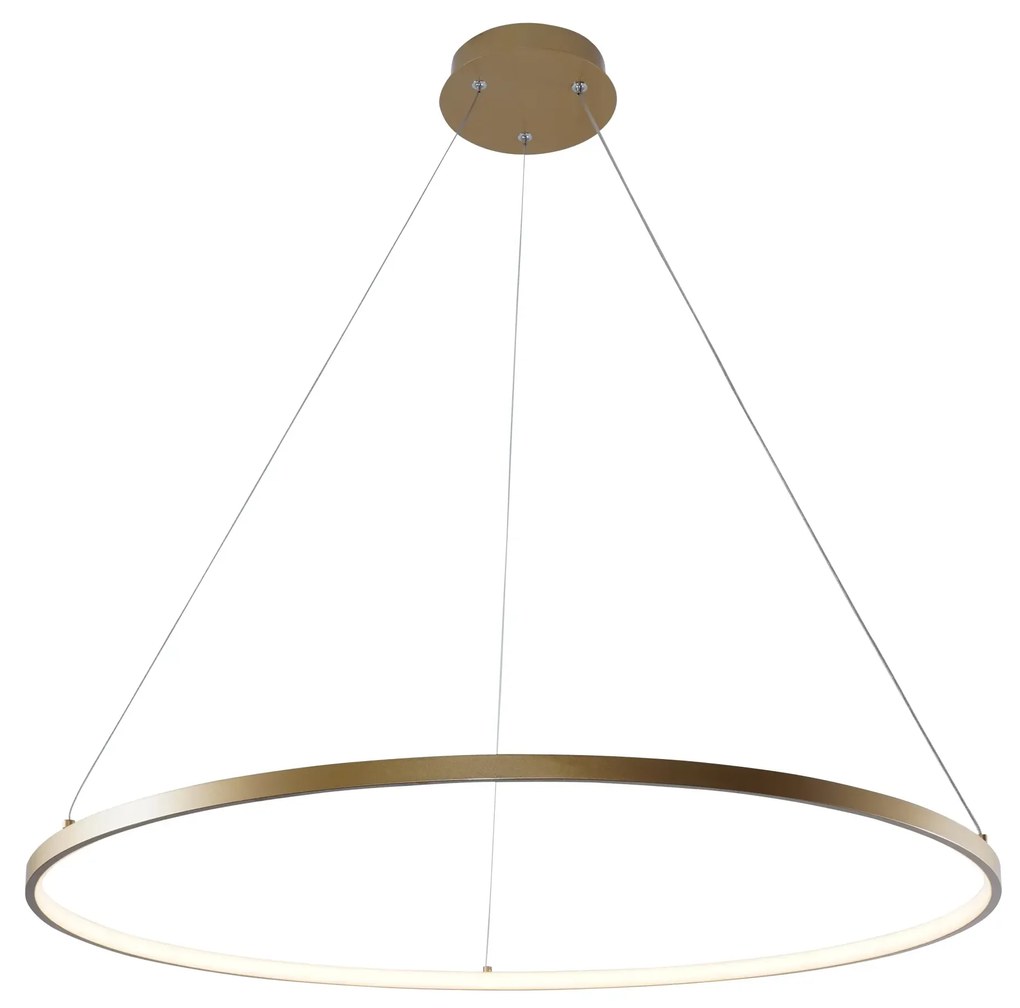 Moderní LED lustr Breno 80 zlatá