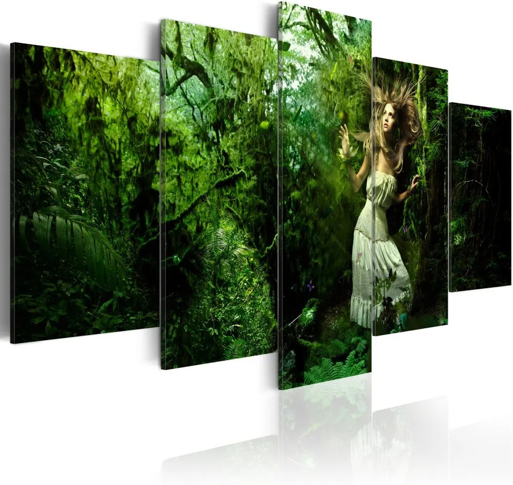 Obraz na plátně Bimago - Tajemský les 100x50 cm
