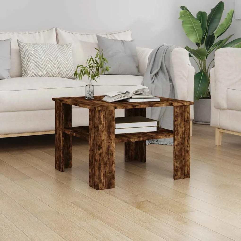 vidaXL Konferenční stolek 60x60x42 cm kompozitní dřevo [800215] Barva: Betonová šedá