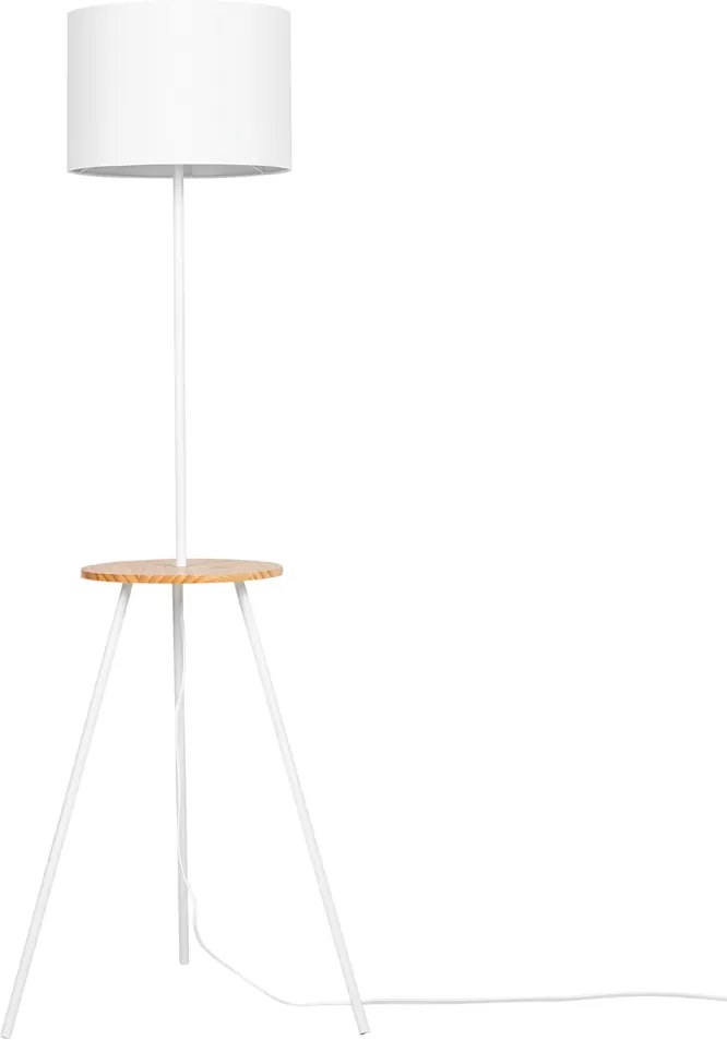 Stojací bílá lampa 148 cm BRADDON