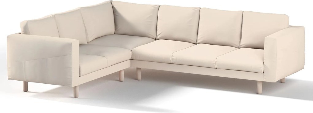 Potah na pohovku IKEA Norsborg rohová 5-místná barva béžová látka pletený vzor