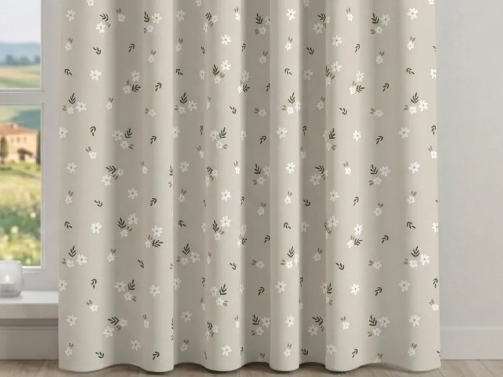 Závěs SEDMIKRÁSKY do dětského pokoje Zvolte rozměr: 150 x 280 cm (šířka x výška)