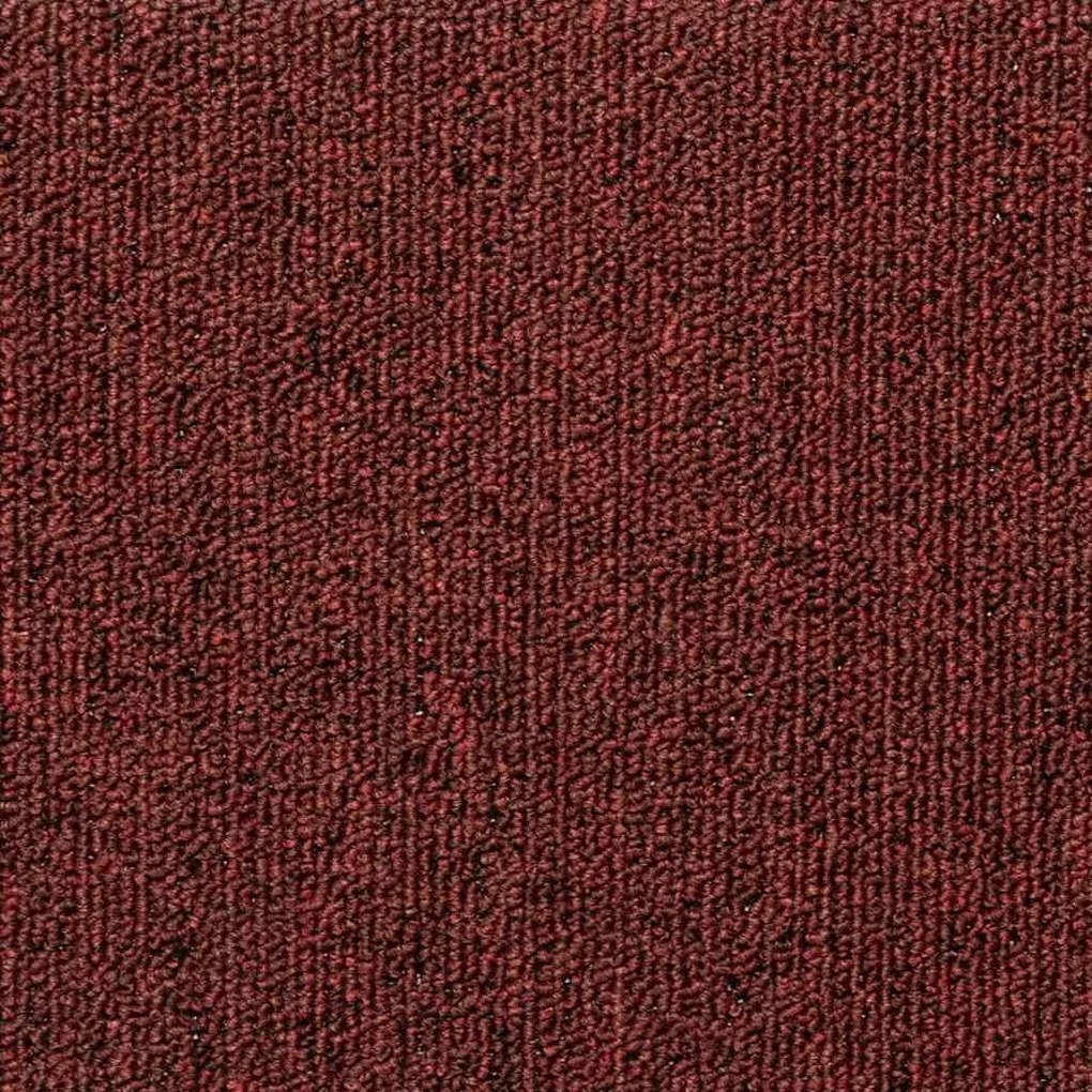 Schodové rohože 30 ks 65 x 21 x 4 cm bordó obdélníkový okraj 3365779